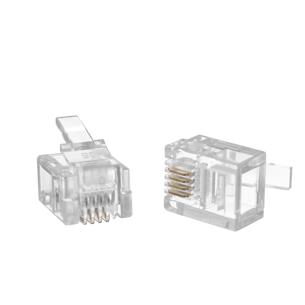 Produto: CONECTOR RJ-11 MACHO 4 VIAS